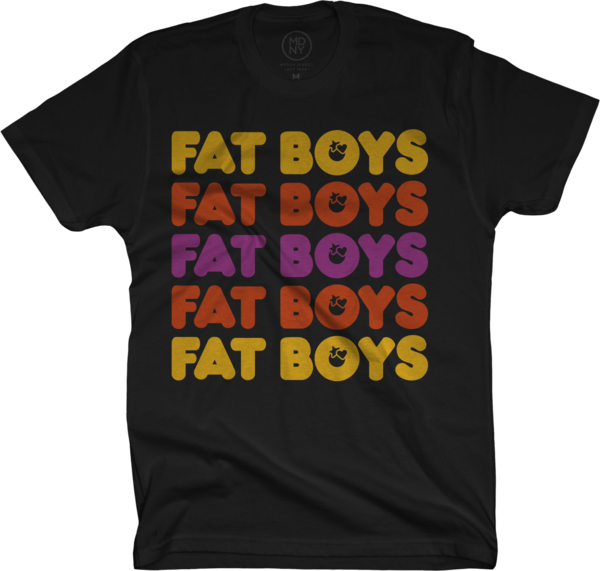 The Fat Boys Names Black T Shirt The Fat Boys Names Black T Shirt